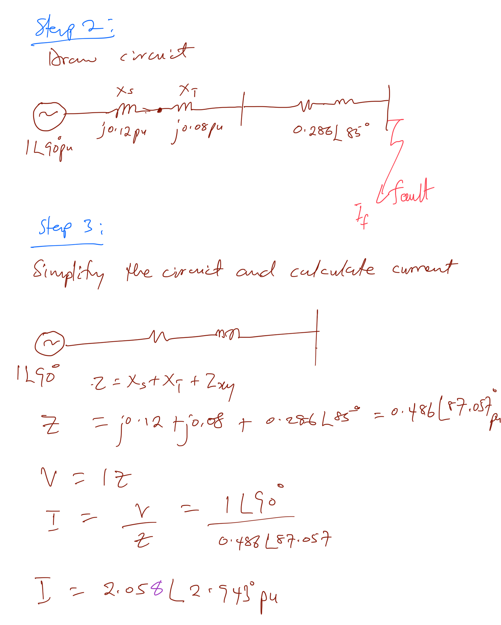 How to Calculate a Balanced Fault in an Electrical System - ShaiLearning